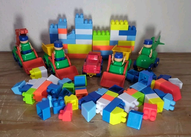 KIDS BAUER CONSTRUCTION Vehicles Building Blocks Bricks Bundle ...