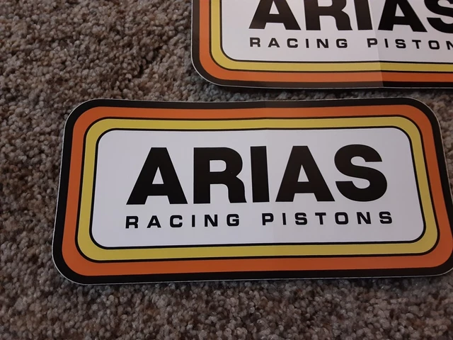 LOT OF 2 Classic ARIAS Pistons Racing Decals Stickers Nascar NHRA ...
