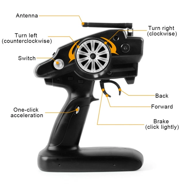 1:10 70KM/H 2.4G RC Car Drift Racing Car 4WD Double Battery £61.69 ...