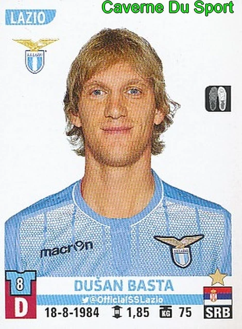335 DUSAN BASTA SERBIA LAZIO Crvena Zvezda STICKER CALCIATORI 2016 ...