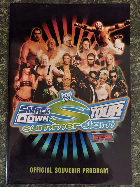 WWF WWE SMACKDOWN ECW 2007 Official Souvenir Tour Programme WCW AEW TNA ...