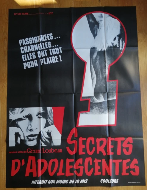 SECRETS D'ADOLESCENTES AFFICHE cinema originale erotique 160x120 cm EUR ...