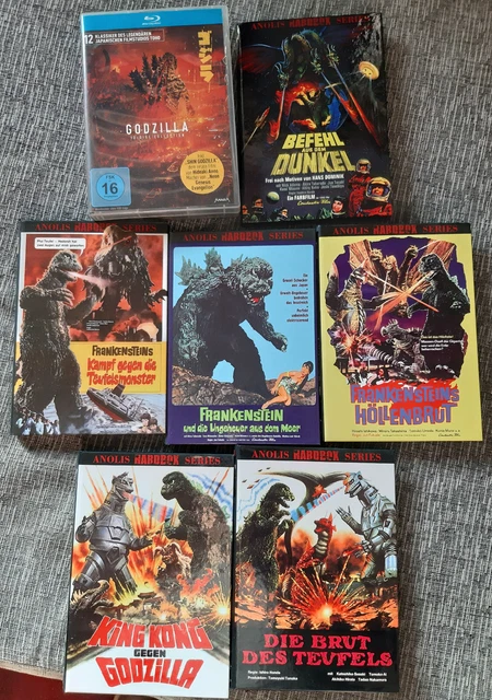 GODZILLA 12-DISC COLLECTION Blu ray + Anolis Hardbox DVD Set EUR 500,00 ...