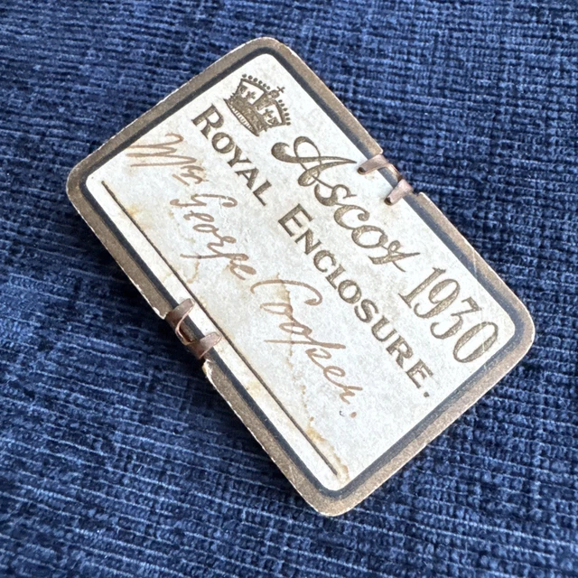 ASCOT RACES 1930 royal enclosure ladys badge £45.00 - PicClick UK