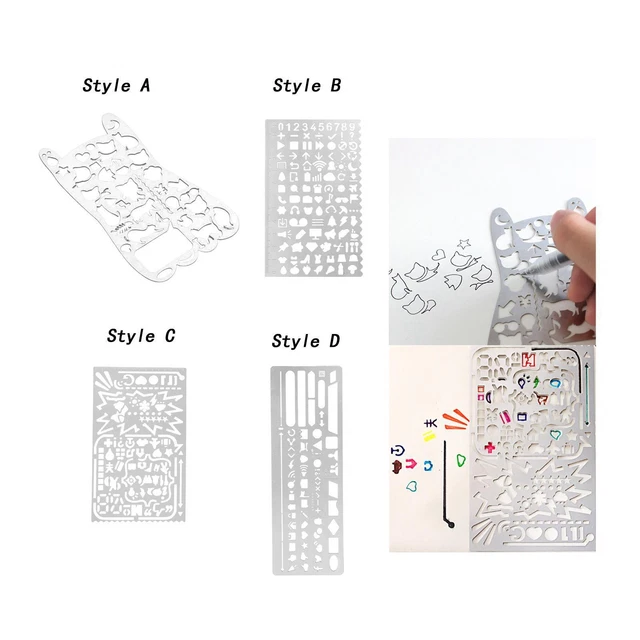 DRAWING TEMPLATE, LIGHT Drawing Stencil, DIY, Drawing Templates ...