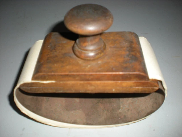 ANCIEN TAMPON EN Bois Et Fer Buvard De Bureau Vintage Deco EUR 10,00 ...