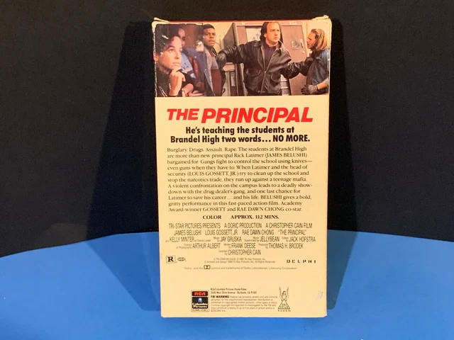 VHS THE PRINCIPAL (Tri Star, 1988) Drama James Belushi Louis Gossett Jr ...