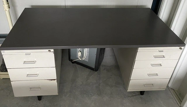 MAUSER SCHREIBTISCH 70/80ER Jahre BAUHAUS ART DECO Metall Bauhaus ...