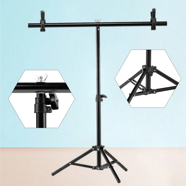 STUDIO BACKDROP T-SHAPE Stand Photo Green Screen Background Support ...