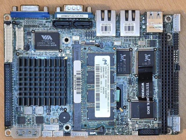 IEI WAFER-LX-800-R12 INDUSTRIAL Motherboard. Tested up to BIOS, Working ...