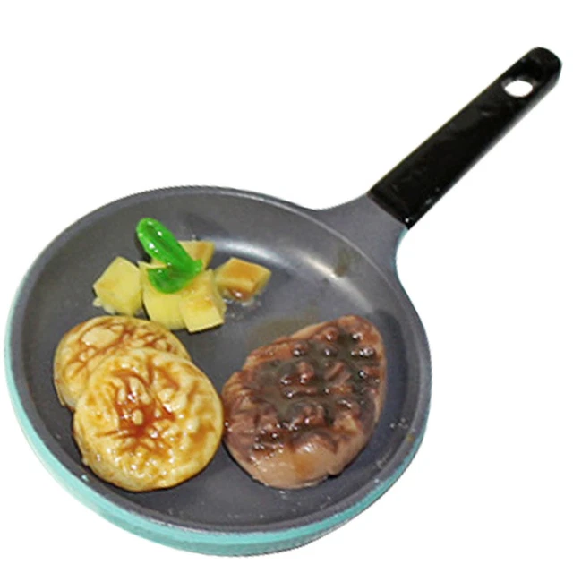 LIFELIKE FOOD REALISTIC Simulation Food Pan Model Play Kitchen Fake ...