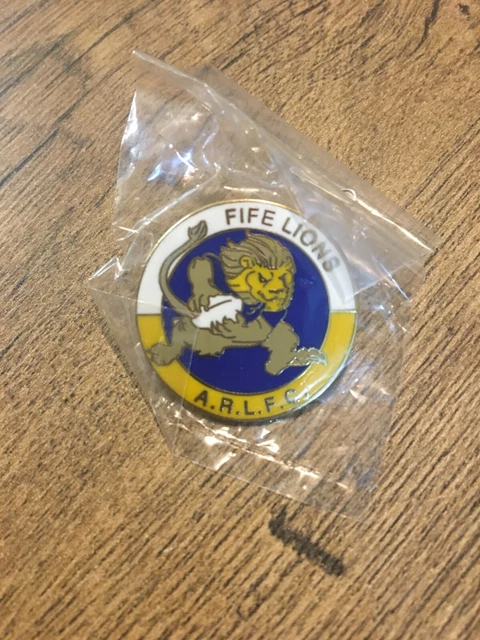 NEW FIFE LIONS Rugby League Football Club Enamel Badge Scotland ...