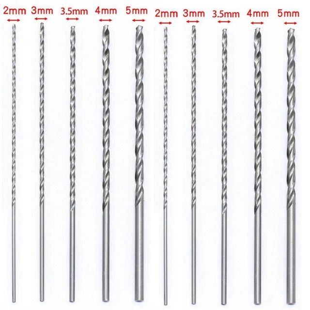 MÈCHE PERCEUSE SET 150mm Longueur 2mm/3mm/ 3.5mm/4mm/5mm for 'Aluminium ...