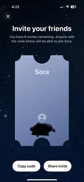 OPENAI SORA 2 Invite Code £1.16 - PicClick UK