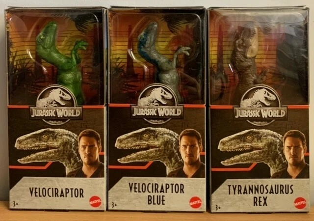 Dinosaure Bleu Dessin Animé MATTEL JURASSIC WORLD Dominion Féroce Pack ...