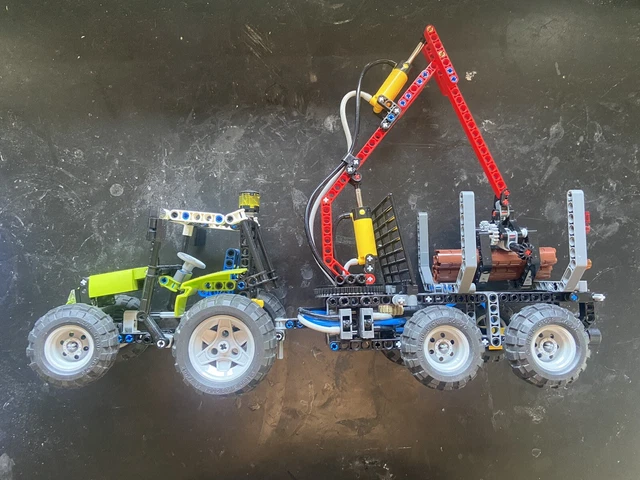 Lego Technic Tractor With Log Loader ZU VERKAUFEN! - PicClick DE