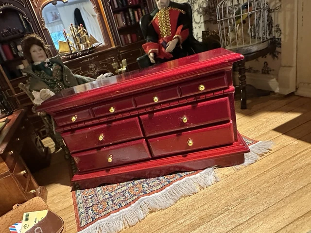 DOLLS HOUSE FURNITURE mahogany side board 1.12th £7.50 - PicClick UK