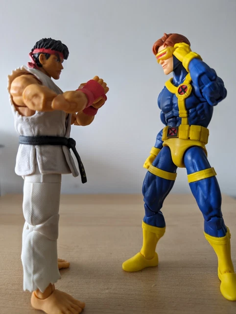 MARVEL VS CAPCOM - Cyclops / Ryu - Legends X-Men 97 - Jada Toys Street ...