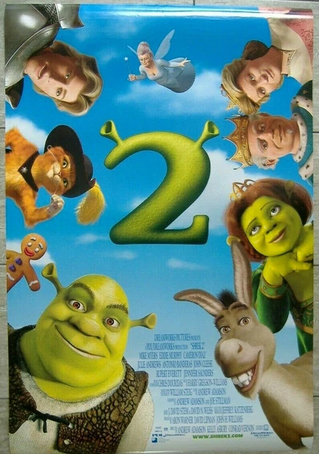 SHREK 2 (2004) D/S One Sheet Poster, Mike Myers, Eddie Murphy, Diaz £9. ...