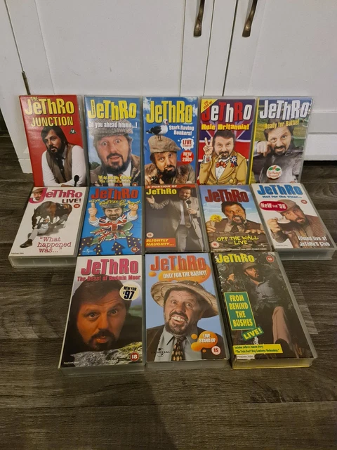 JETHRO STAND UP Comedy VHS Video Cassette Tapes X 13 Job Lot £25.00 ...