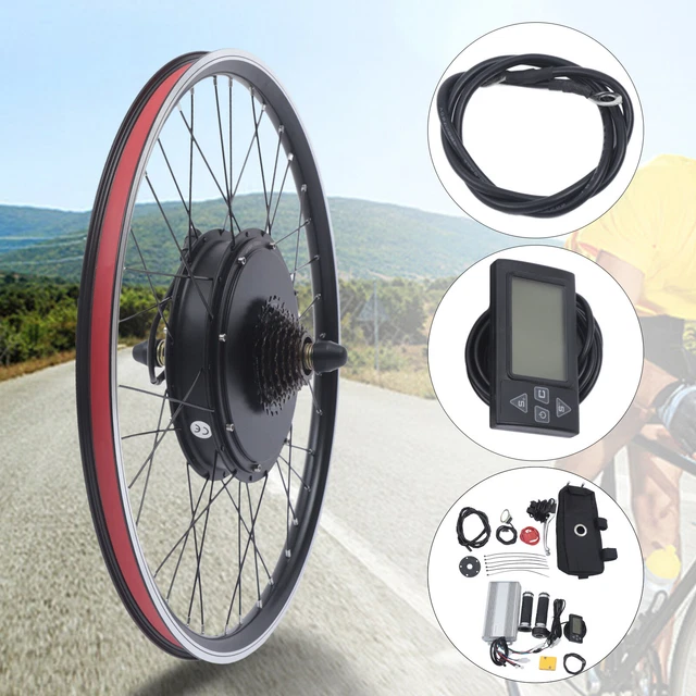 26& 1500W 48V E-Bike Elektrofahrrad Umbausatz mit LCD Ebike Motor ...