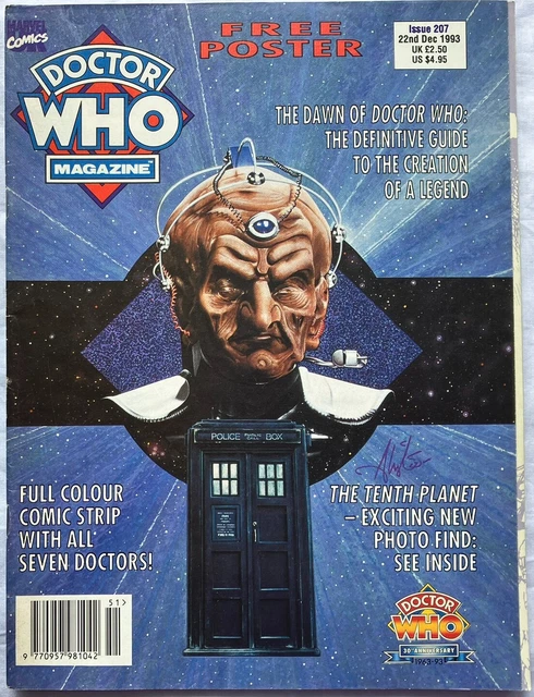 DOCTOR WHO MAGAZINE Issue 207 December 1993 30th Anniversary Marvel ...