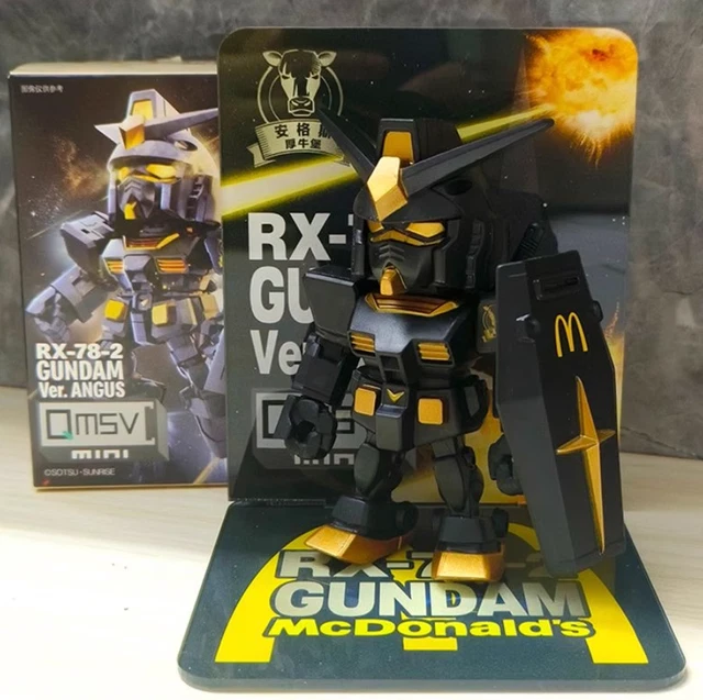 2023 MCDONALD'S CHINA Genuine RX-78-2 QMSV Mini Gundam Angus Model With ...