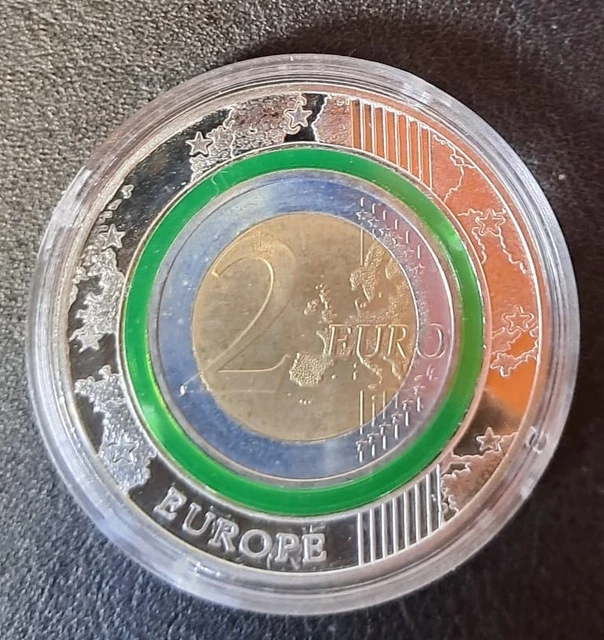 2 EURO MÜNZE Helmut Schmidt mit Polymerring in Kapsel EUR 25,00 ...