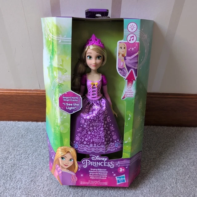 DISNEY PRINCESS SINGING RAPUNZEL doll figure with sound and light ! by ...