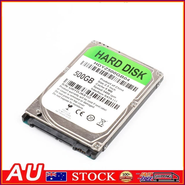 500GB INTERNAL HDD 2.5 inch SATA III 5400RPM Hard Drive for Laptop ...