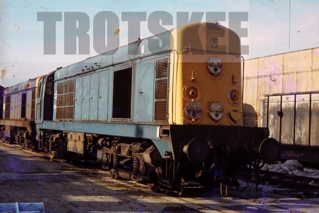 35MM SLIDE BR British Rail Diesel Loco Class 20 20081 Crewe Works 1978 ...