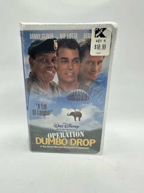 OPERATION DUMBO DROP VHS SEALED Disney 1995 Ray Liotta Danny Glover ...