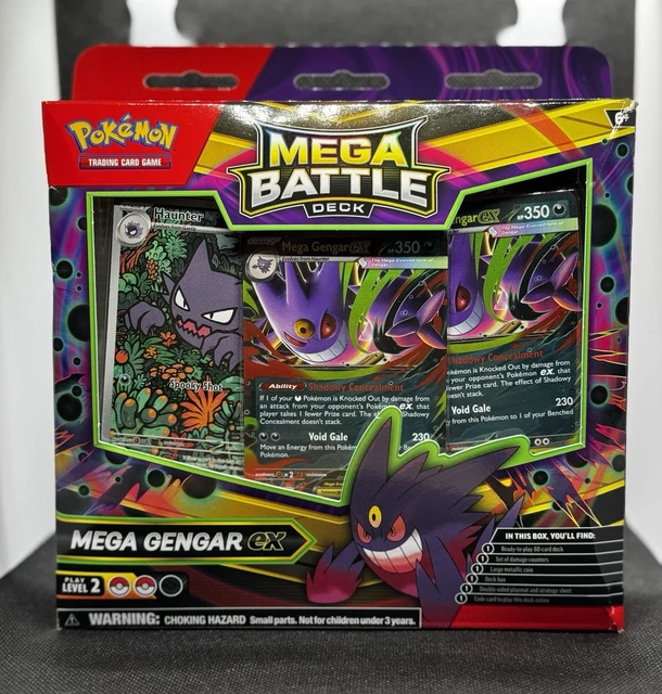 POKEMON TCG MEGA Battle Deck (Mega Gengar ex) Factory Sealed Brand New ...