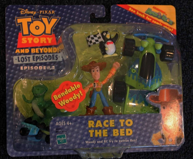 TOY STORY LOST Episodes #2 RACE TO BED Set! Woody, RC Rex and Wheezy ...