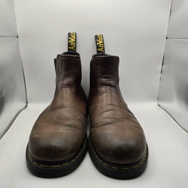 DR MARTENS 2976 Leather Chelsea Boots Brown Slip On Mens US 10 UK 9 £58 ...