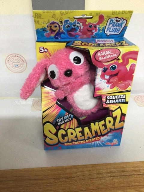 SIMBA SCREAMERZ RAMBLING Rabbit 30cm Interactive soft plush toy ...
