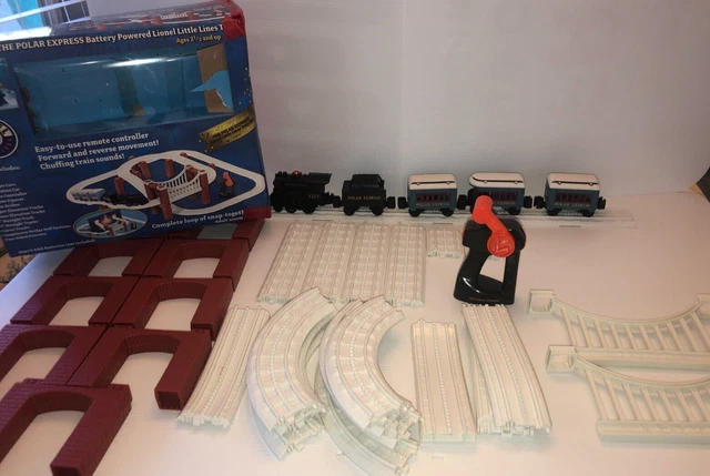 FISHER PRICE GEOTRAX Lionel Polar Express Train Set White Tracks ...