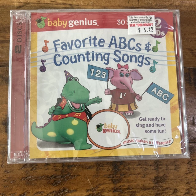 BABY GENIUS Favorite ABC's Counting Songs NEW! CD 15 Best of kids Songs ...