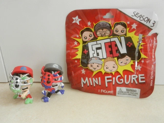 2 X FGTEEV Series 3 Alien From The Future Mike & Stomach Bug Figures £ ...