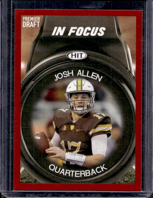 2018 SAGE HIT Josh Allen Red In Focus Rookie Card RC #43 Bills $3.00 ...