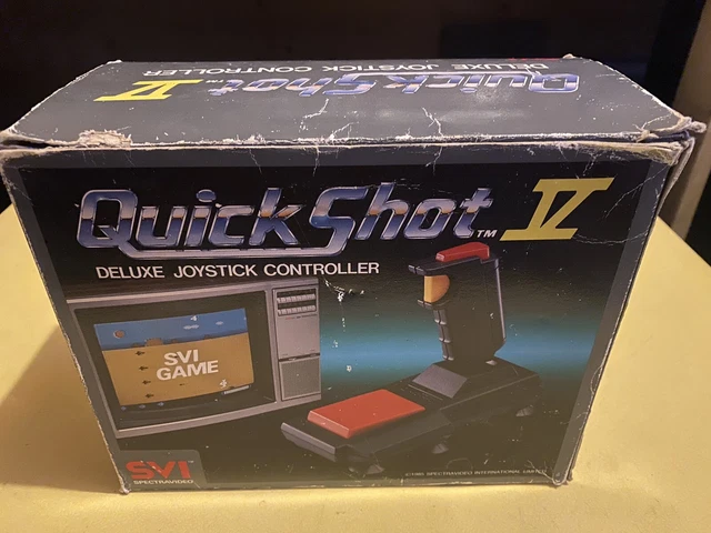 VINTAGE SVI QUICKSHOT V Joystick Atari COMMODORE 64 Boxed £5.51 ...