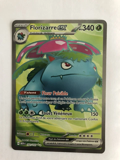 CARTE POKEMON FLORIZARRE EX 182/165 Full Art EV3.5 Écarlate Et Violet ...