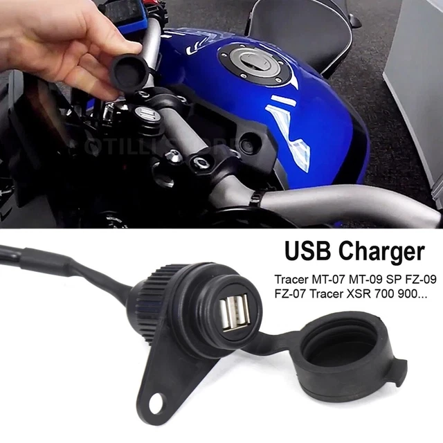KIT FIT YAMAHA Tracer MT-07 MT-09 SP Motorcycle 12V DV Dual USB Charger Adapter $51.99 - PicClick CA