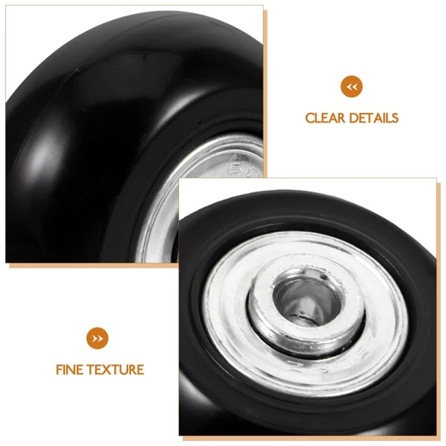 1 SET LUGGAGE Wheel Caster Wheel Replacement Rubber Suitcase Caster ...