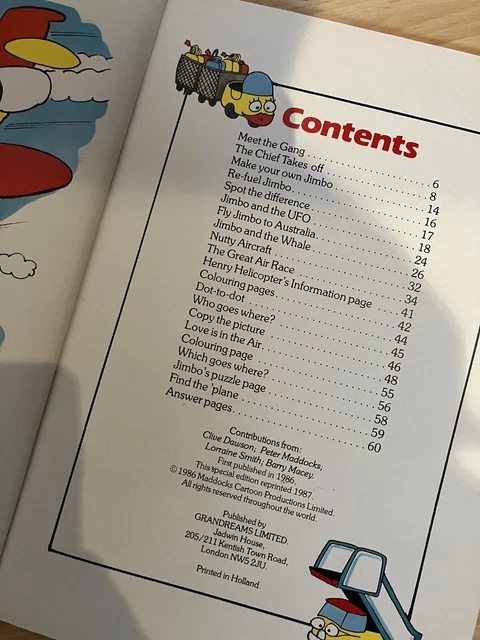 JIMBO AND THE Jet Set Annual Book 1987 Special Edition Rare Vintage £0. ...