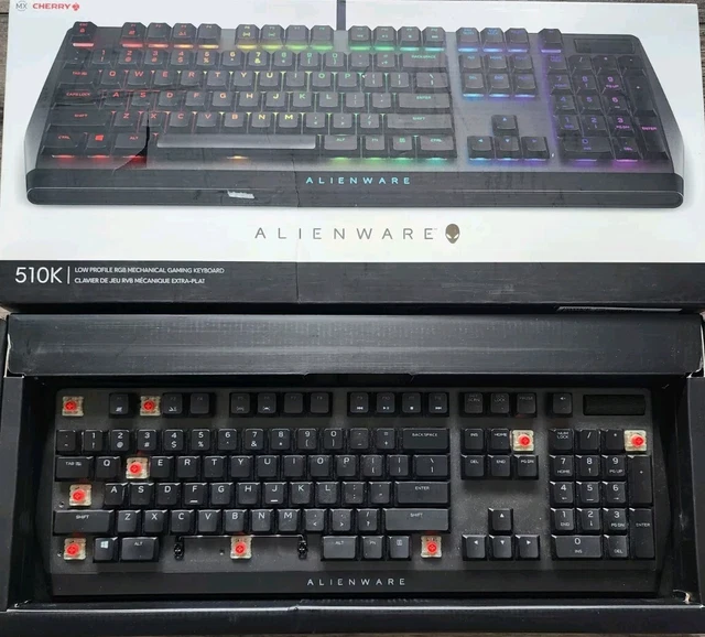 TECLADO PARA JUEGOS Alienware AW510K negro retroiluminado SOLO TECLAS ...