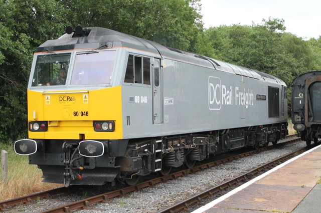 6X4 RAILWAY PHOTOGRAPH Class 60 60046 at Rawtenstall (ELR) 01.07.22 £1. ...