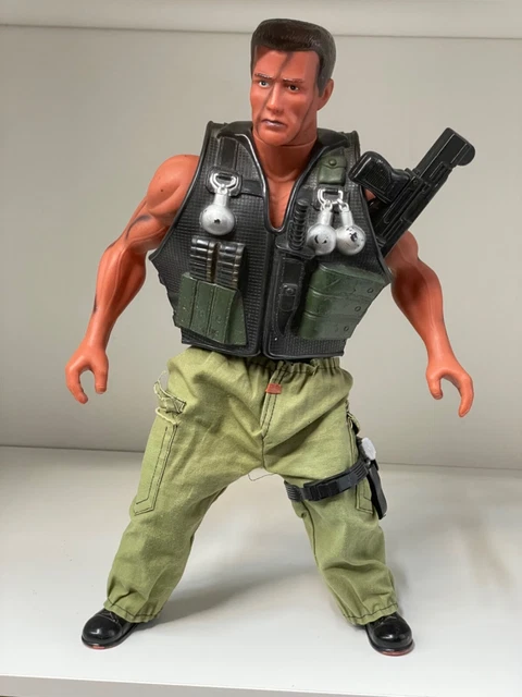 VINTAGE 1985 ARNOLD Schwarzenegger Commando 16” figure JOHN MATRIX ...
