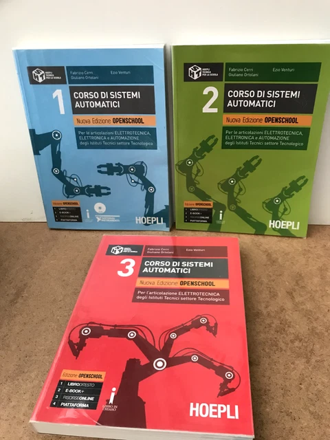 CORSO DI SISTEMI automatici - 3 tomi - volumi 1/2/3 - Hoepli EUR 28,00 ...