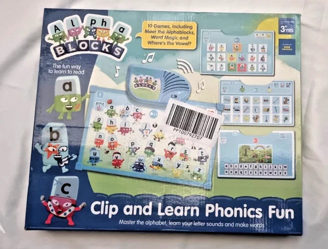 ALPHABLOCKS CLIP & Learn Phonics Fun Toy Master the Alphabet - SOLD AS ...